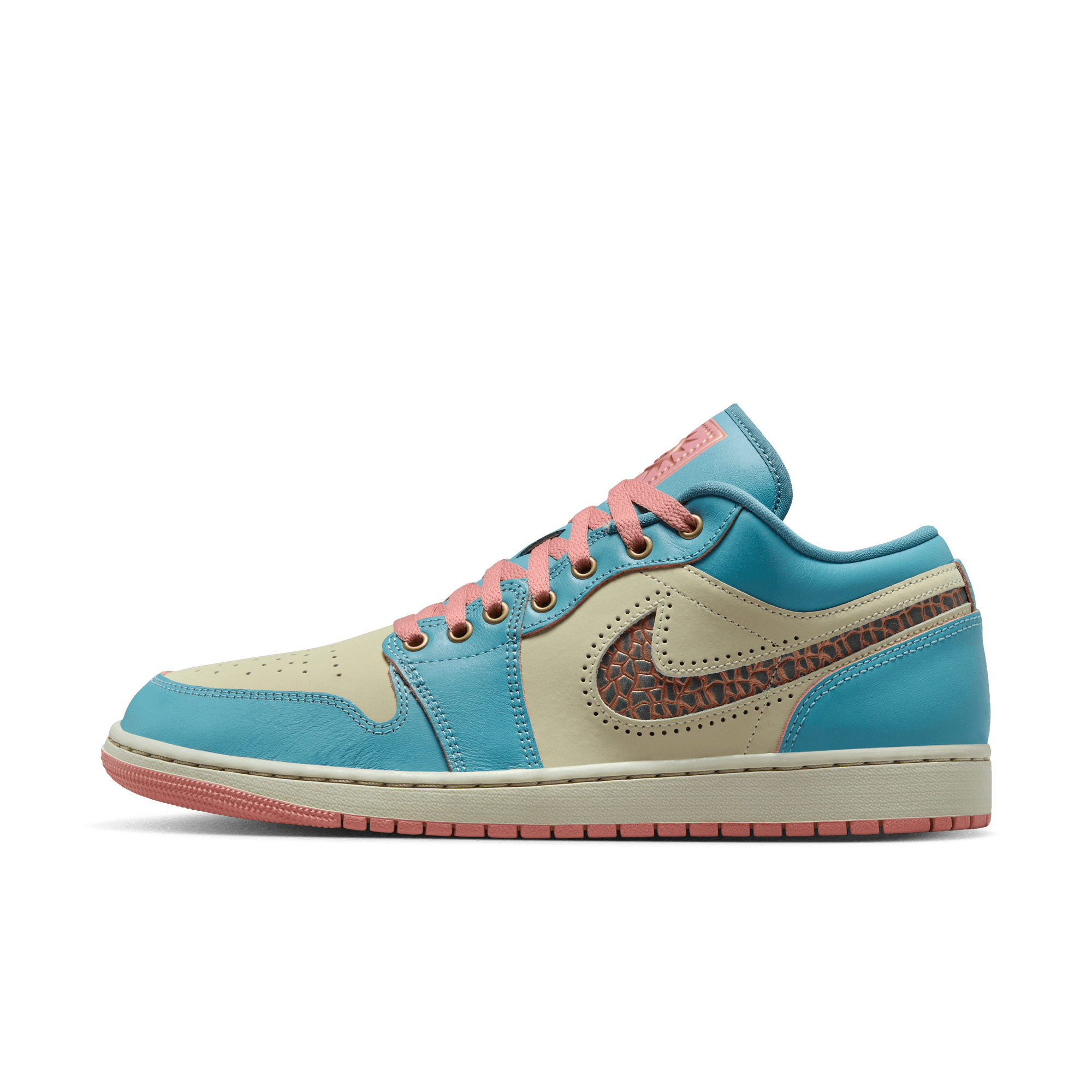 Air Jordan 1 Low SE "Somos Eternos" (Denim Turquoise/Smokey Blue-Red S ...