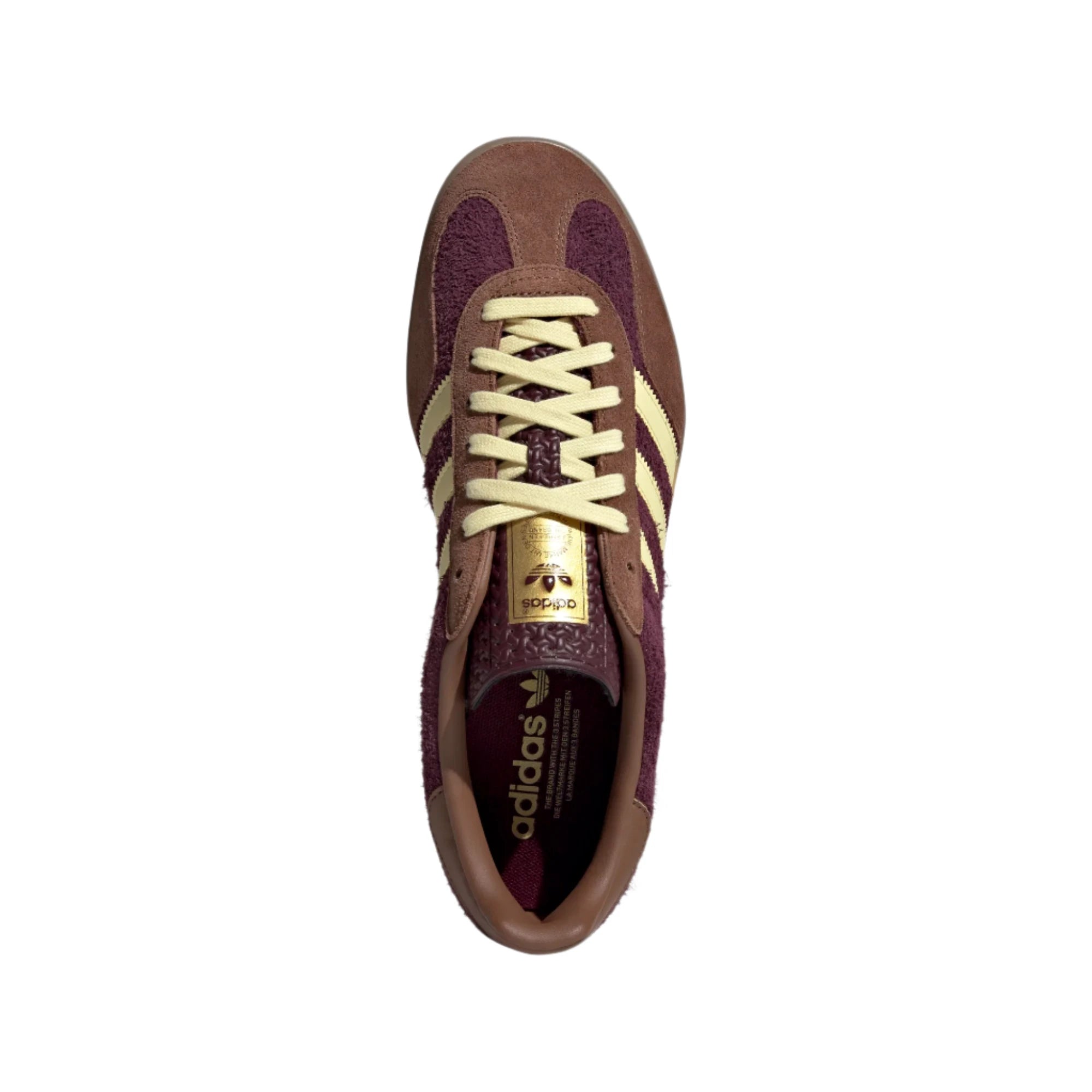 Adidas Gazelle Indoor (Maroon/Almost Yellow/Preloved Brown) – Centre