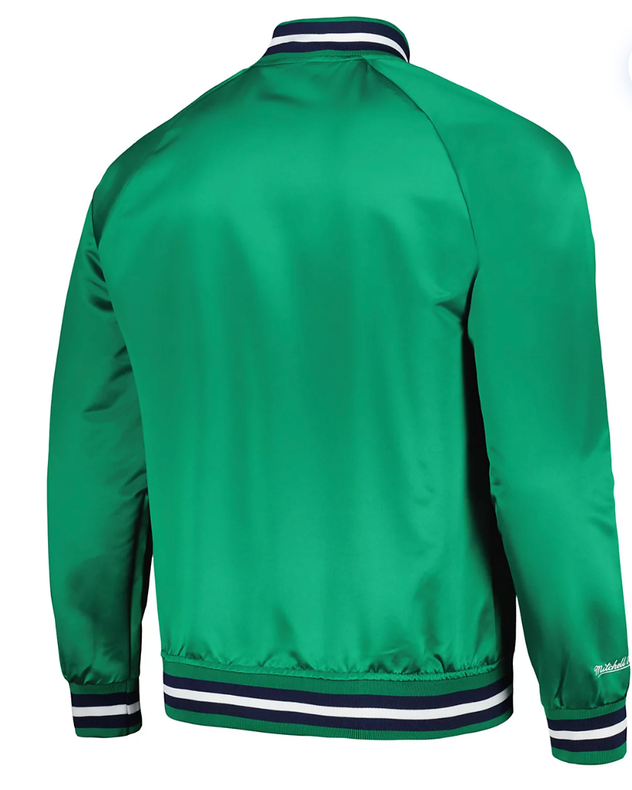 Mitchell & Ness Dallas Mavericks NBA Lightweight Satin Jacket ( Green ...